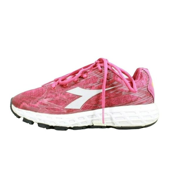 Diadora | Shoes | Diadora Pink Nylon Lace Up Low Top Running Sneakers ...